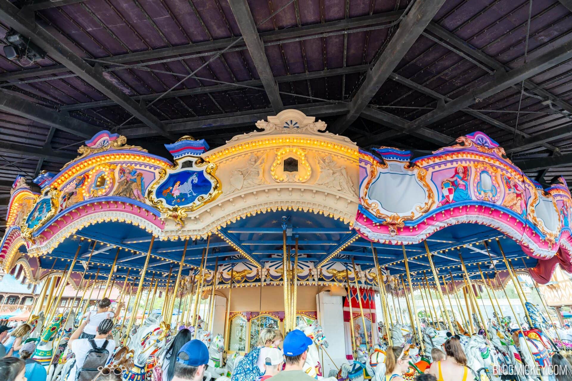 Mural Refurbishment Continues at Prince Charming Regal Carrousel in ...