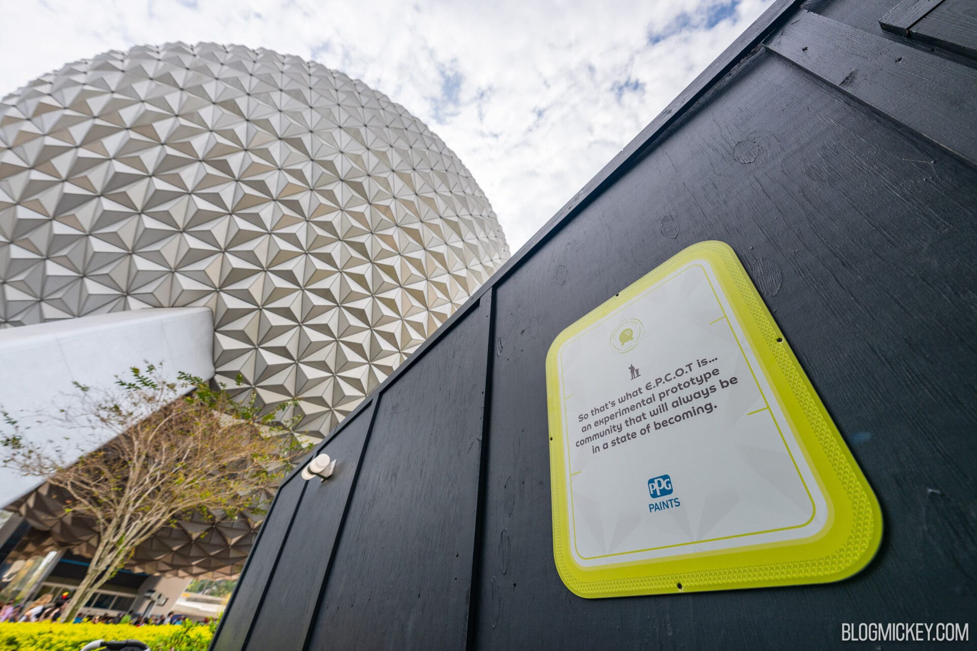 New EPCOT Construction Wall Signs Reference Attractions, Walt Disney ...