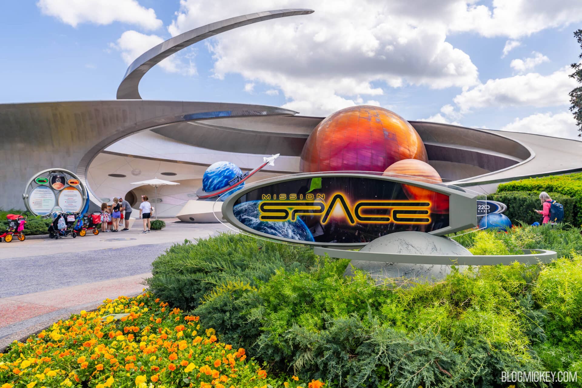 Mission: SPACE Attraction Sign Returns to EPCOT