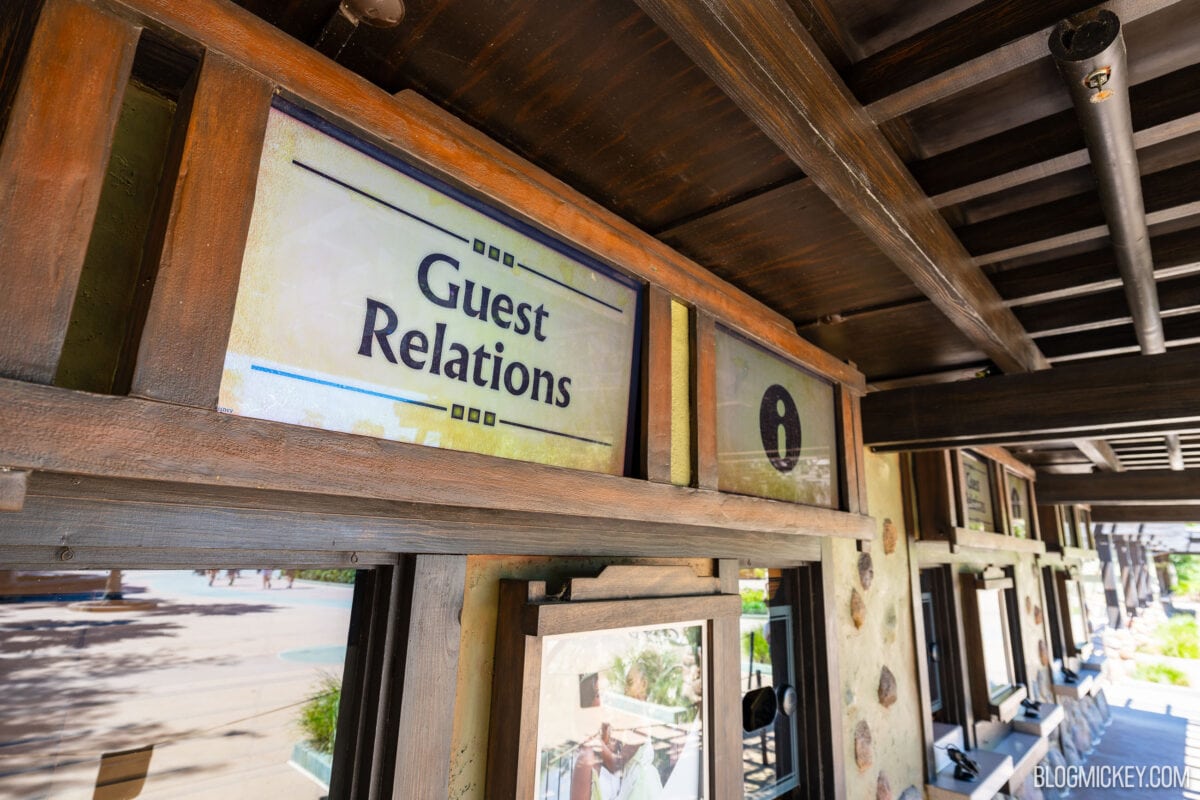Guest Relations Relocated at Disney's Animal Kingdom