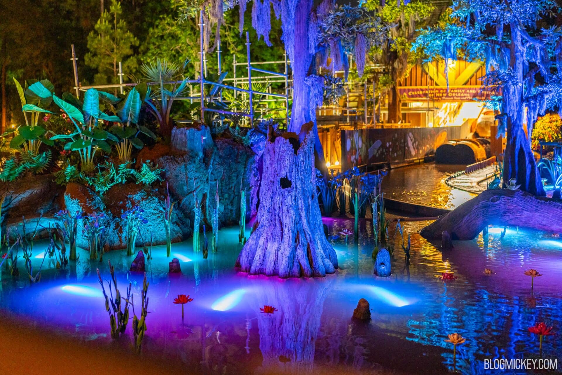 Nighttime Bayou Glow Added to Tiana's Bayou Adventure at Magic Kingdom