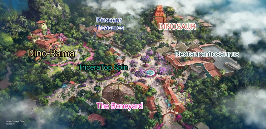 A Walking Tour of DinoLand USA & Planned Tropical Americas Changes