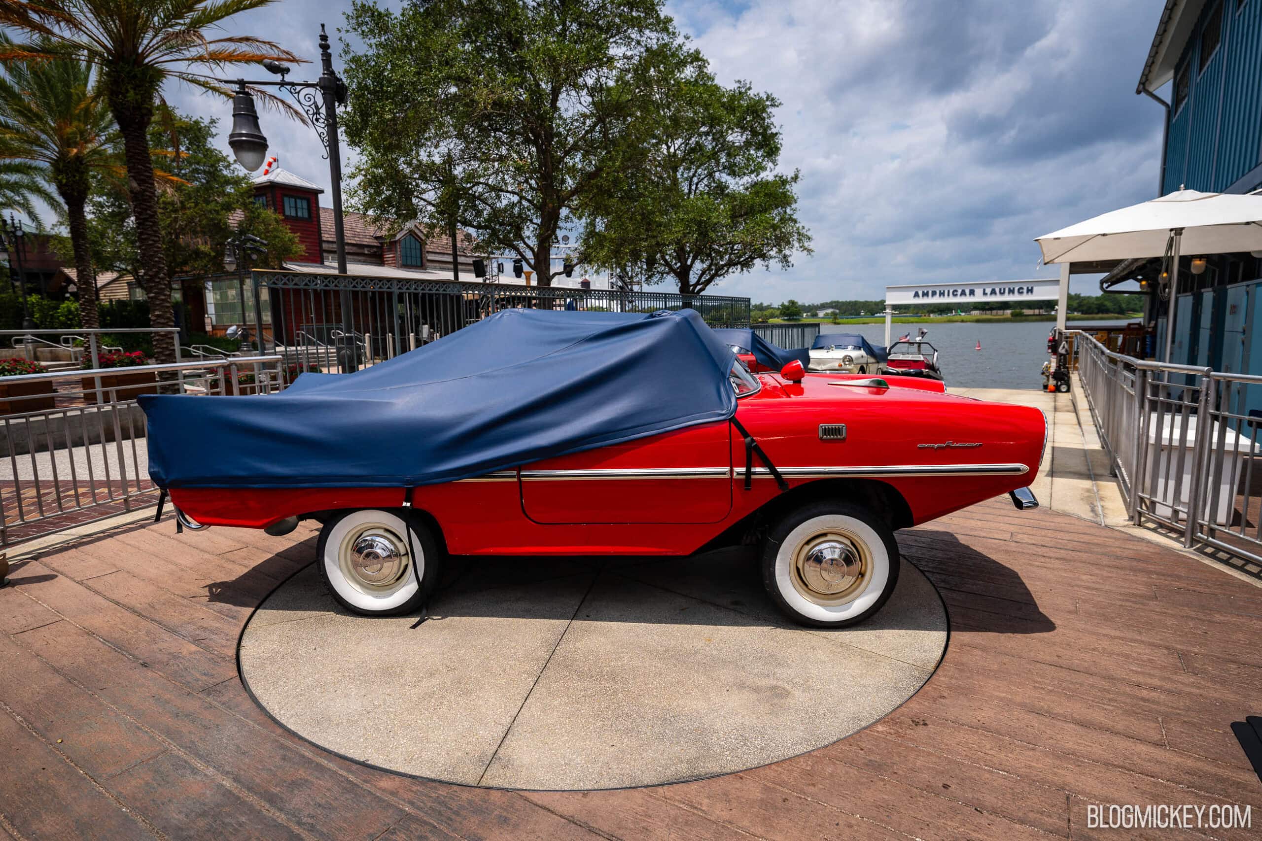 Amphicar Tours Suspended at Disney Springs Due to Low Water Levels