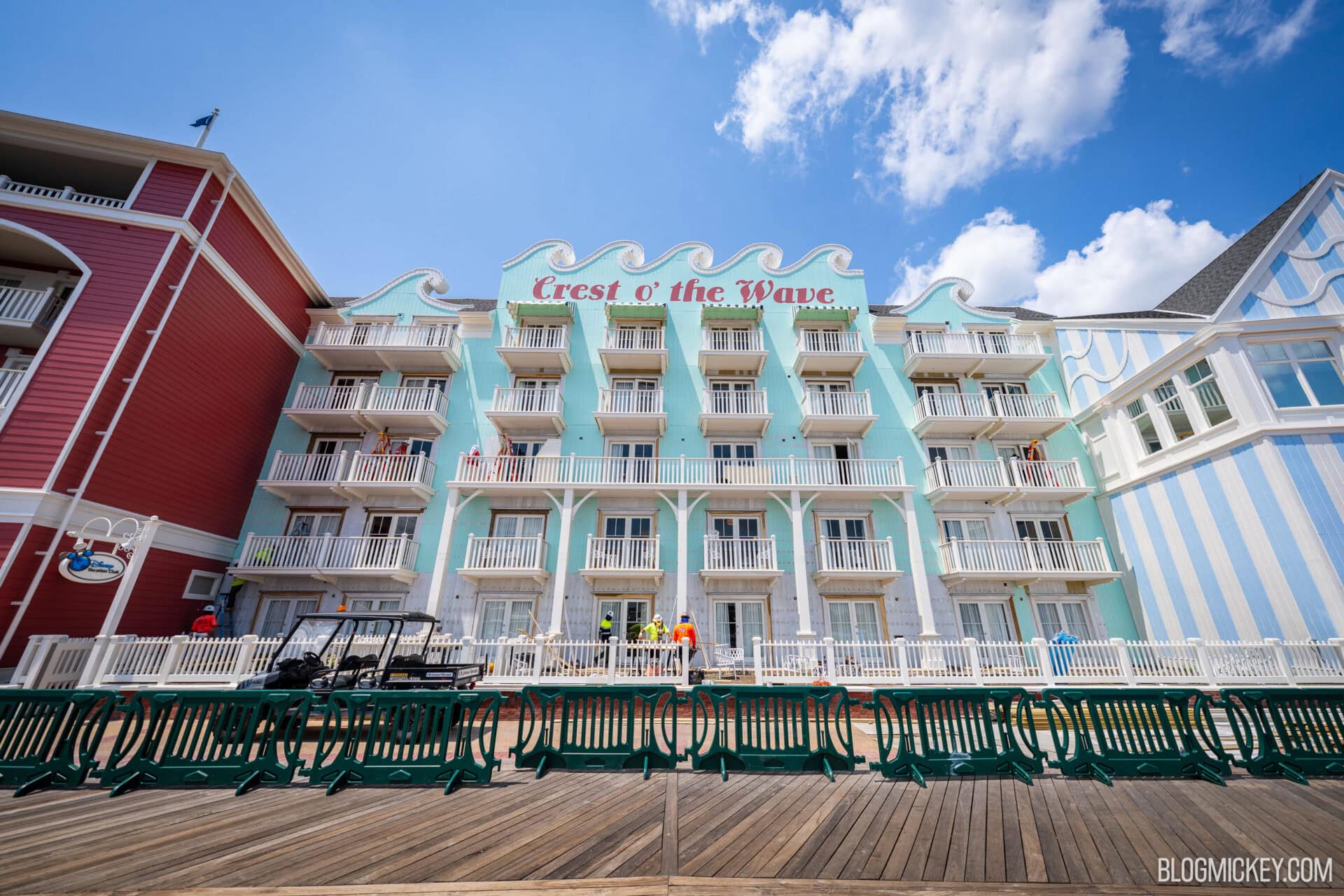 Crest o' the Wave Exterior Refurbishment Nearly Complete at Disney's ...