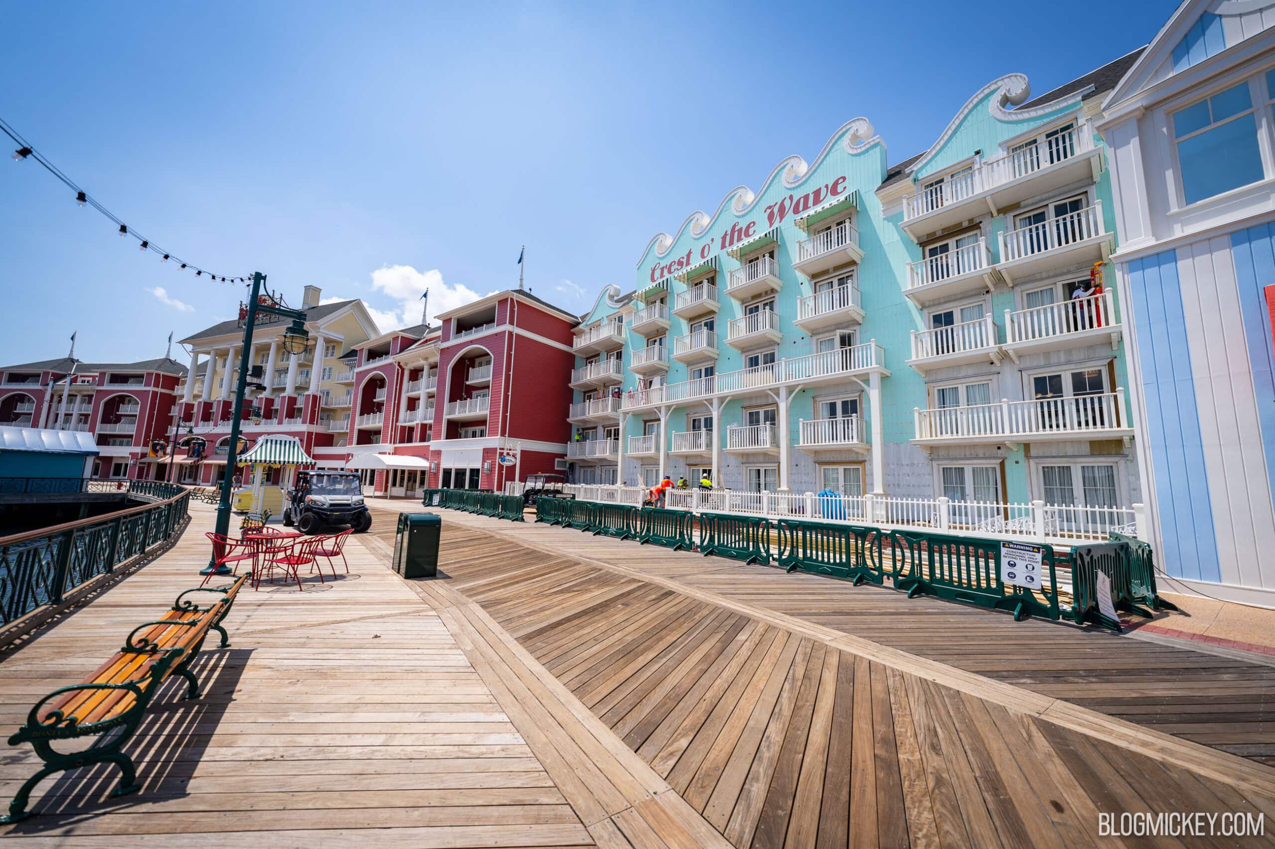 Crest o' the Wave Exterior Refurbishment Nearly Complete at Disney's ...