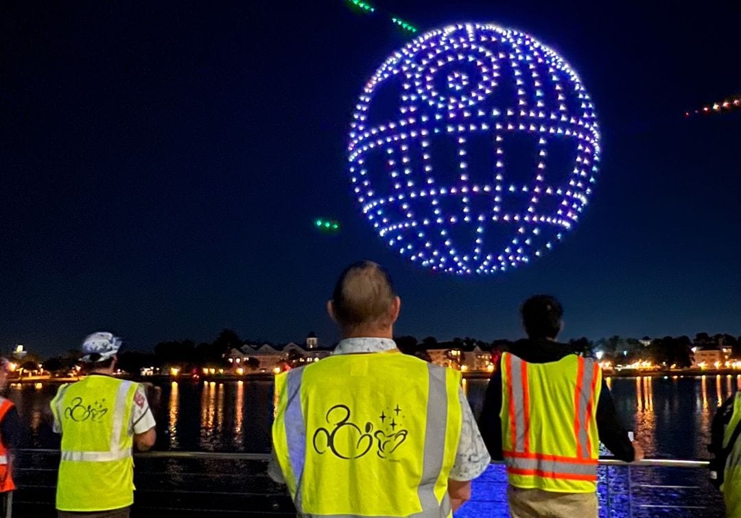 Disney Shares 'Dreams That Soar' Drone Show Project Team & Testing Photos