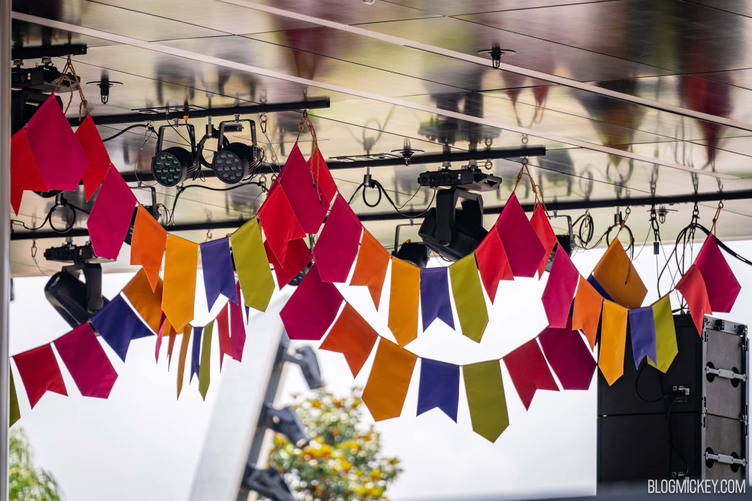 First Theming Elements Arrive for ¡Celebración Encanto! Stage Show at EPCOT