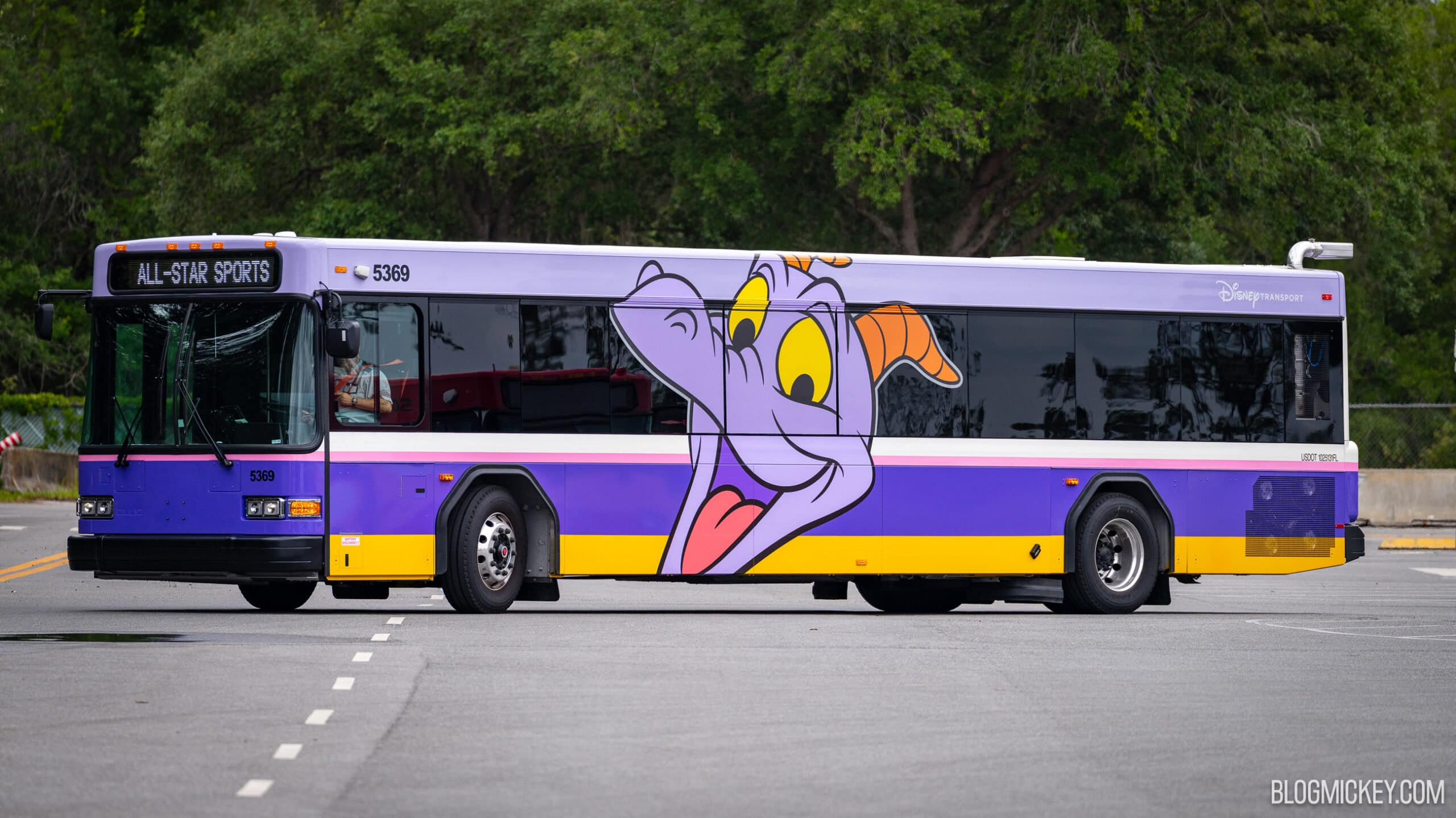 New Figment Bus Wrap Debuts at Walt Disney World
