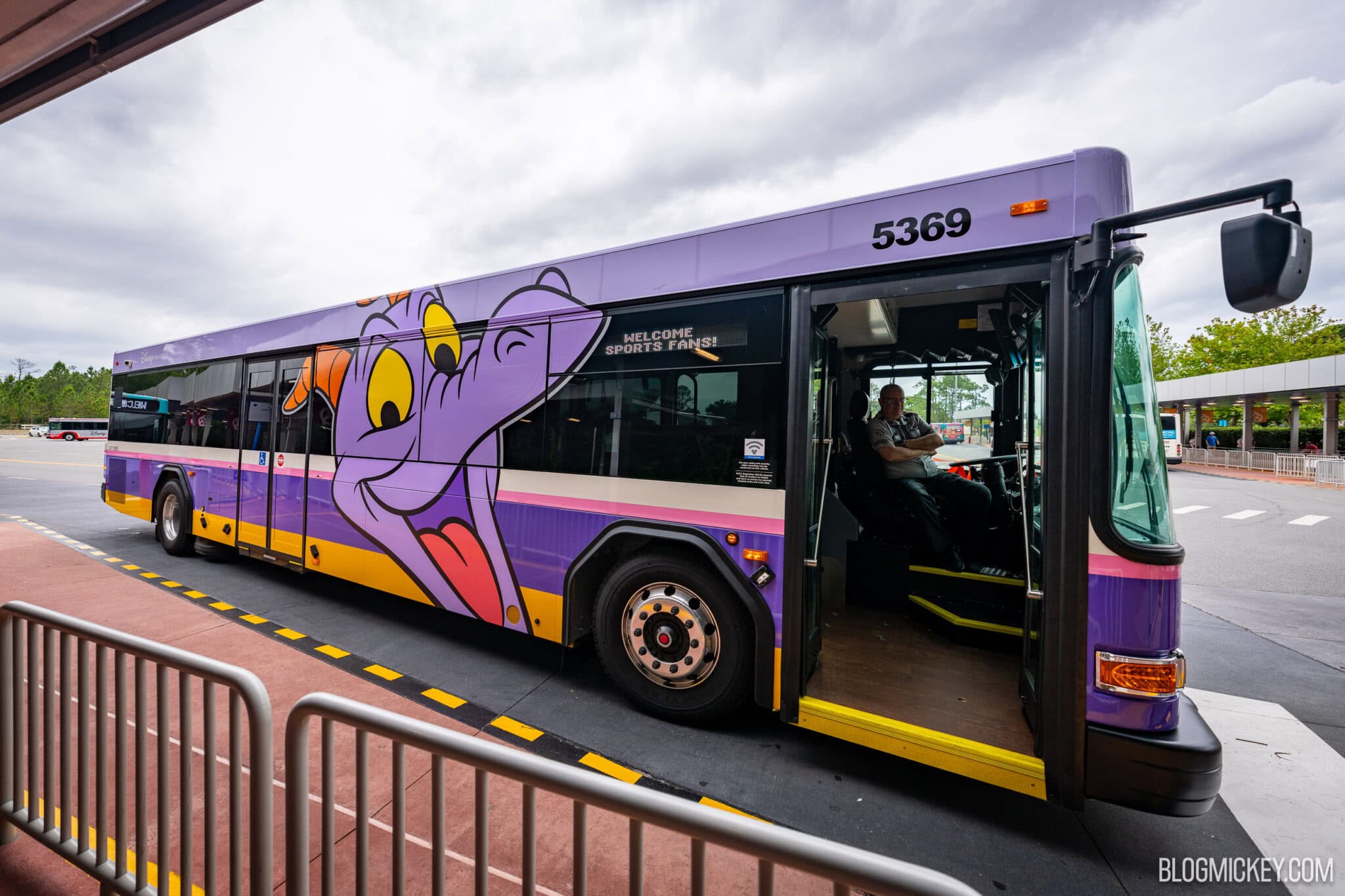 New Figment Bus Wrap Debuts at Walt Disney World