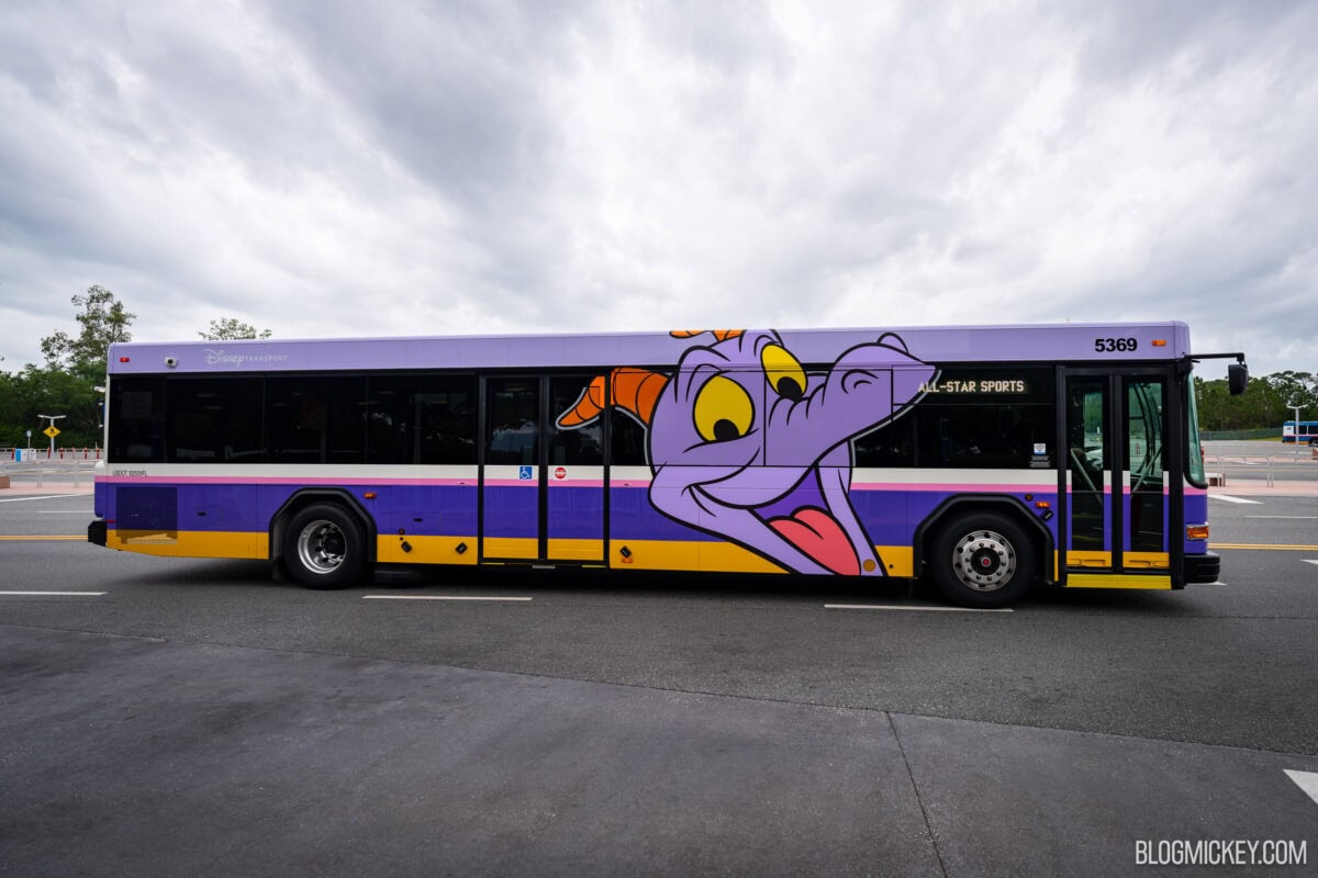 New Figment Bus Wrap Debuts at Walt Disney World