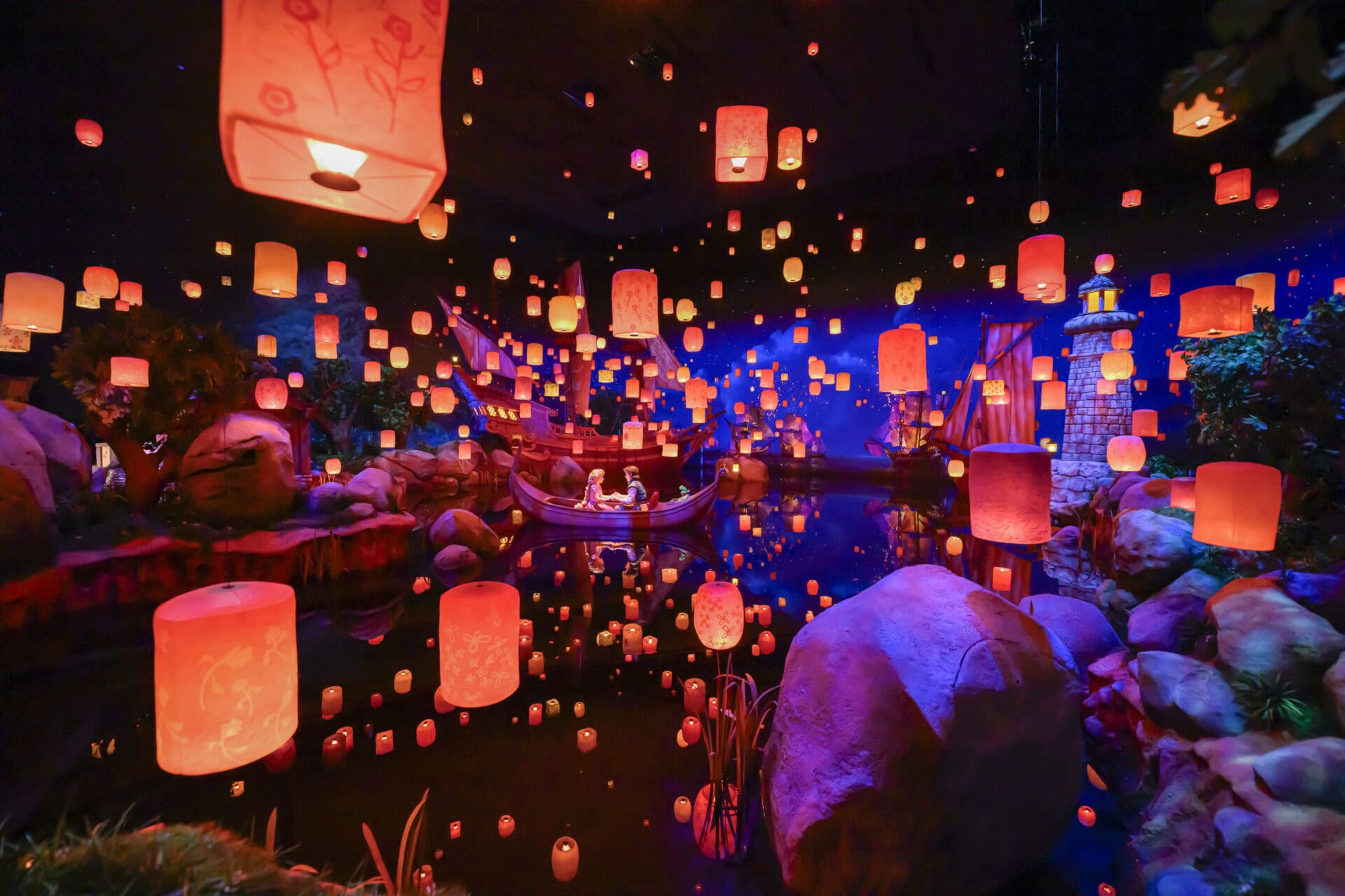On-Ride Photos of Rapunzel's Lantern Festival Attraction at Fantasy ...