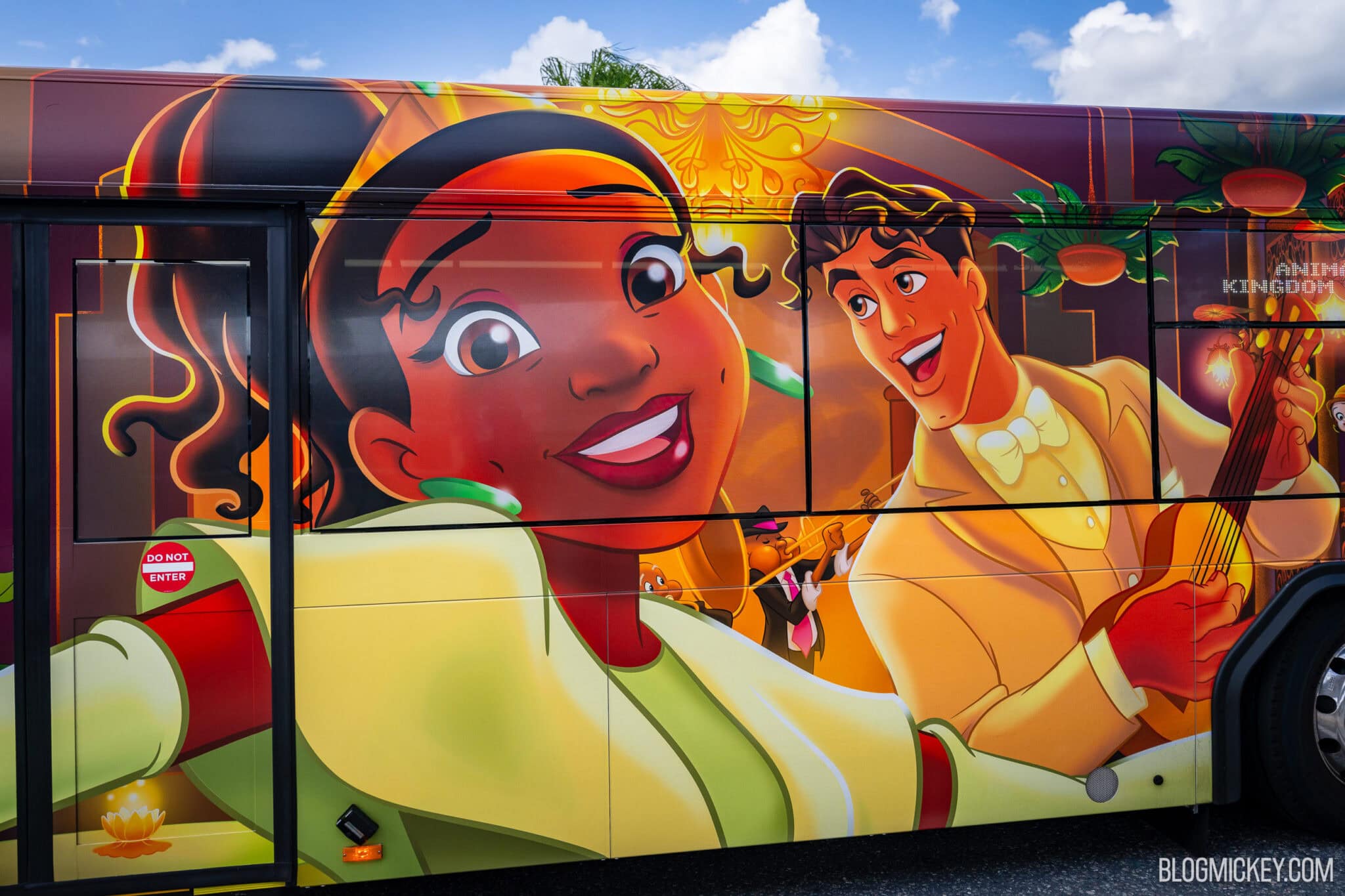 Princess and the Frog-Themed Bus Debuts at Walt Disney World