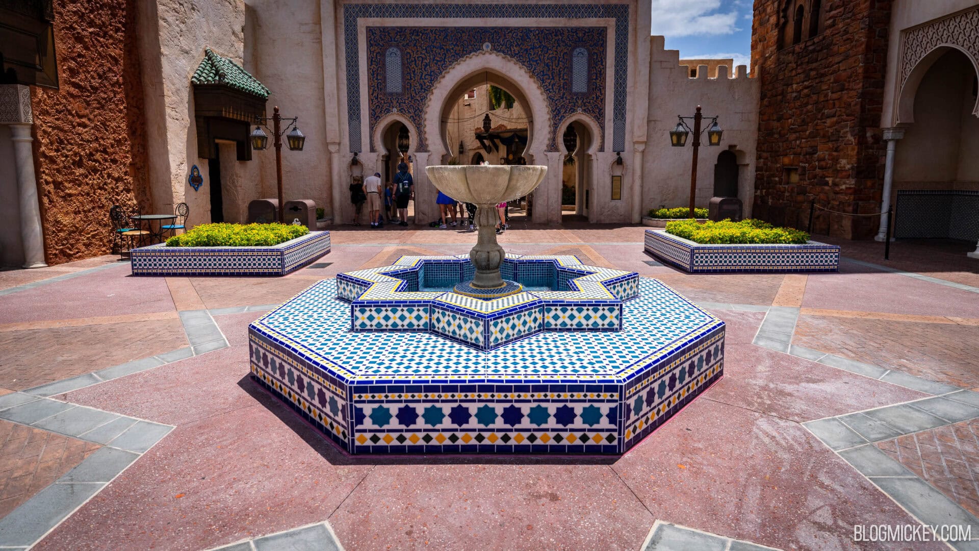 Redesigned Morocco Pavilion Fountain & Courtyard Unveiled at EPCOT