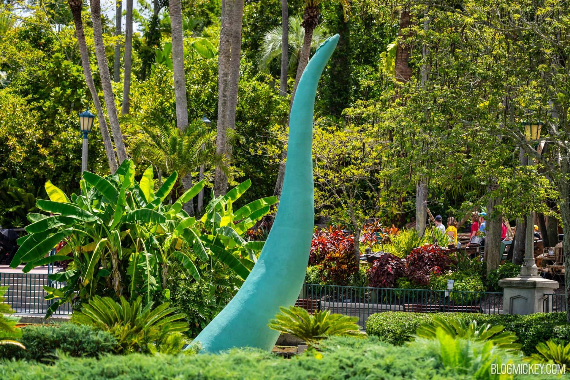 Reconstruction of Gertie the Dino's Tail Nearly Complete at Disney's ...