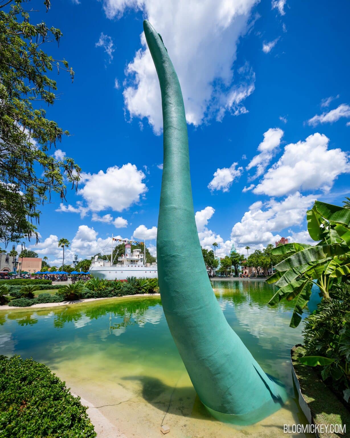 Reconstruction of Gertie the Dino's Tail Nearly Complete at Disney's ...