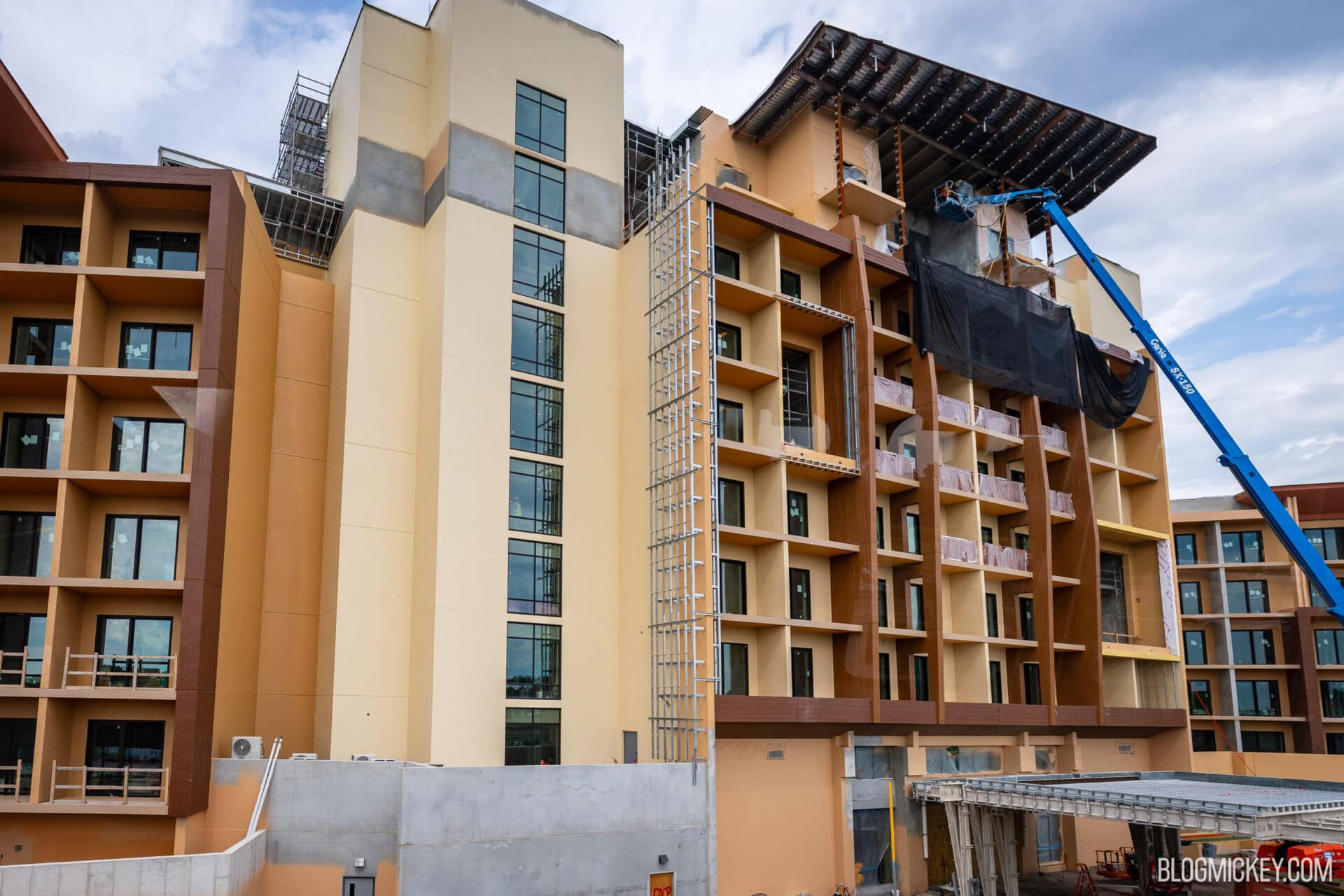 New Theming Elements Installed, Updated Look at Front of Island Tower ...