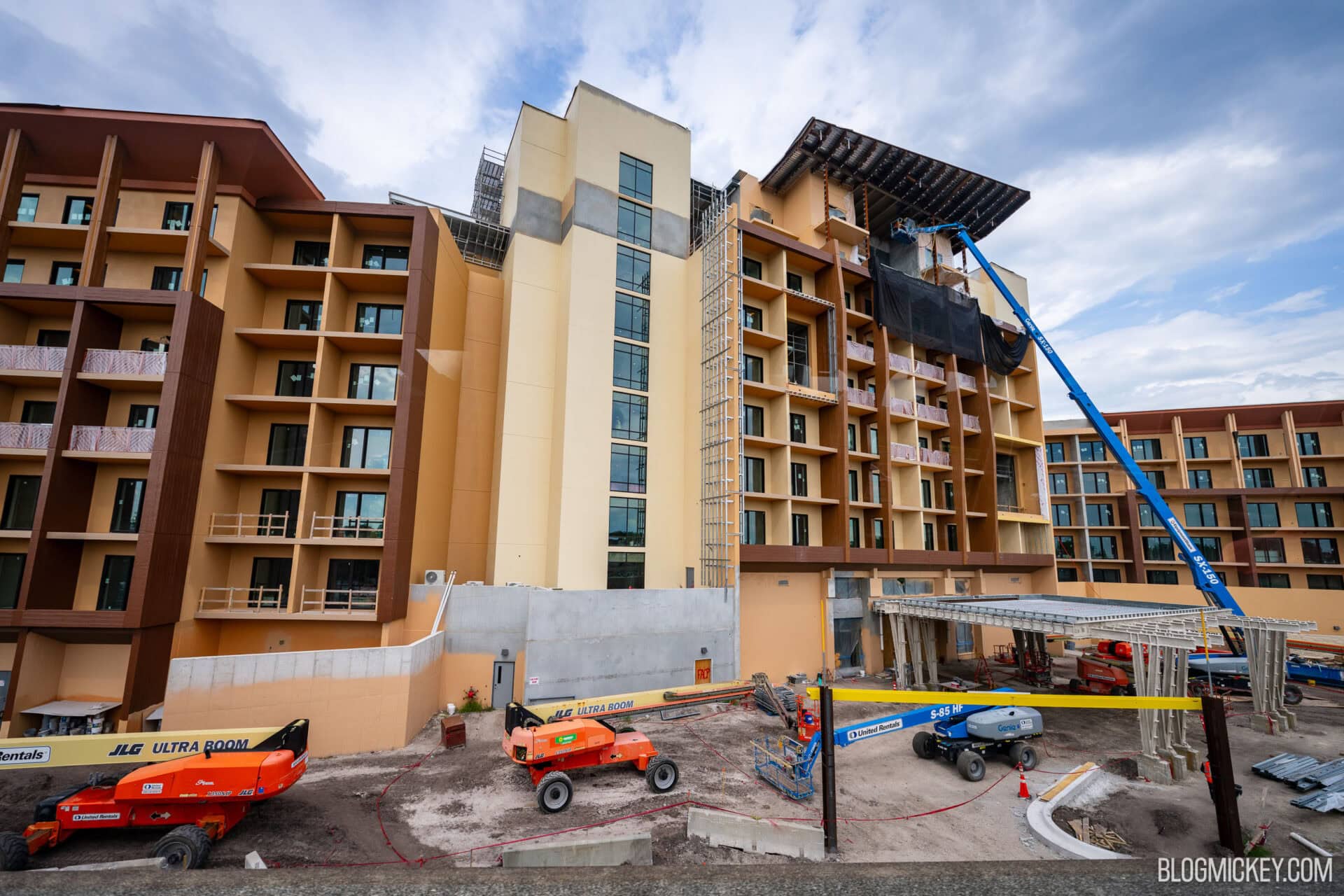 New Theming Elements Installed, Updated Look at Front of Island Tower ...