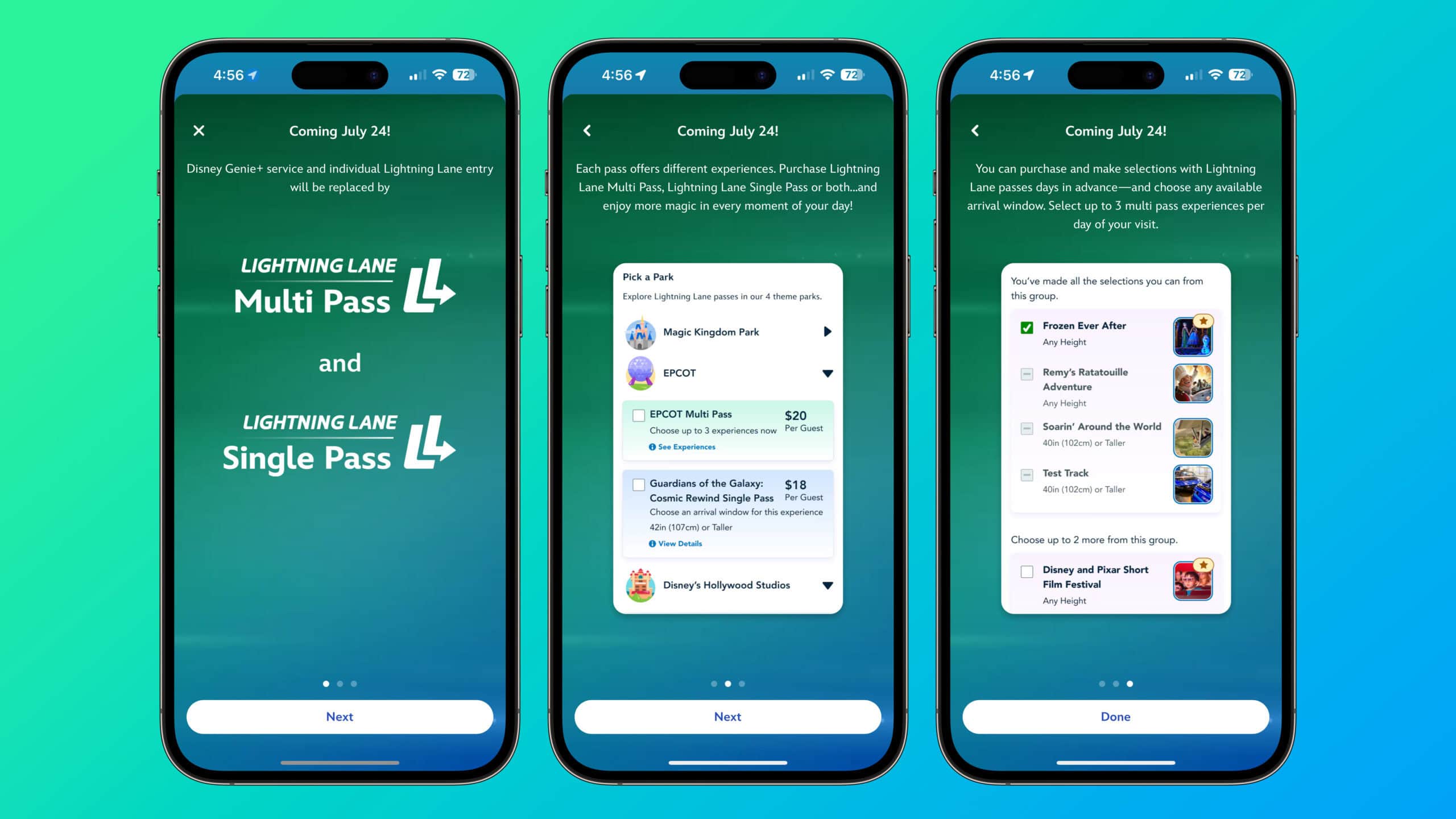 Notification of New Lightning Lane Pass Skip-the-Line System Added to ...