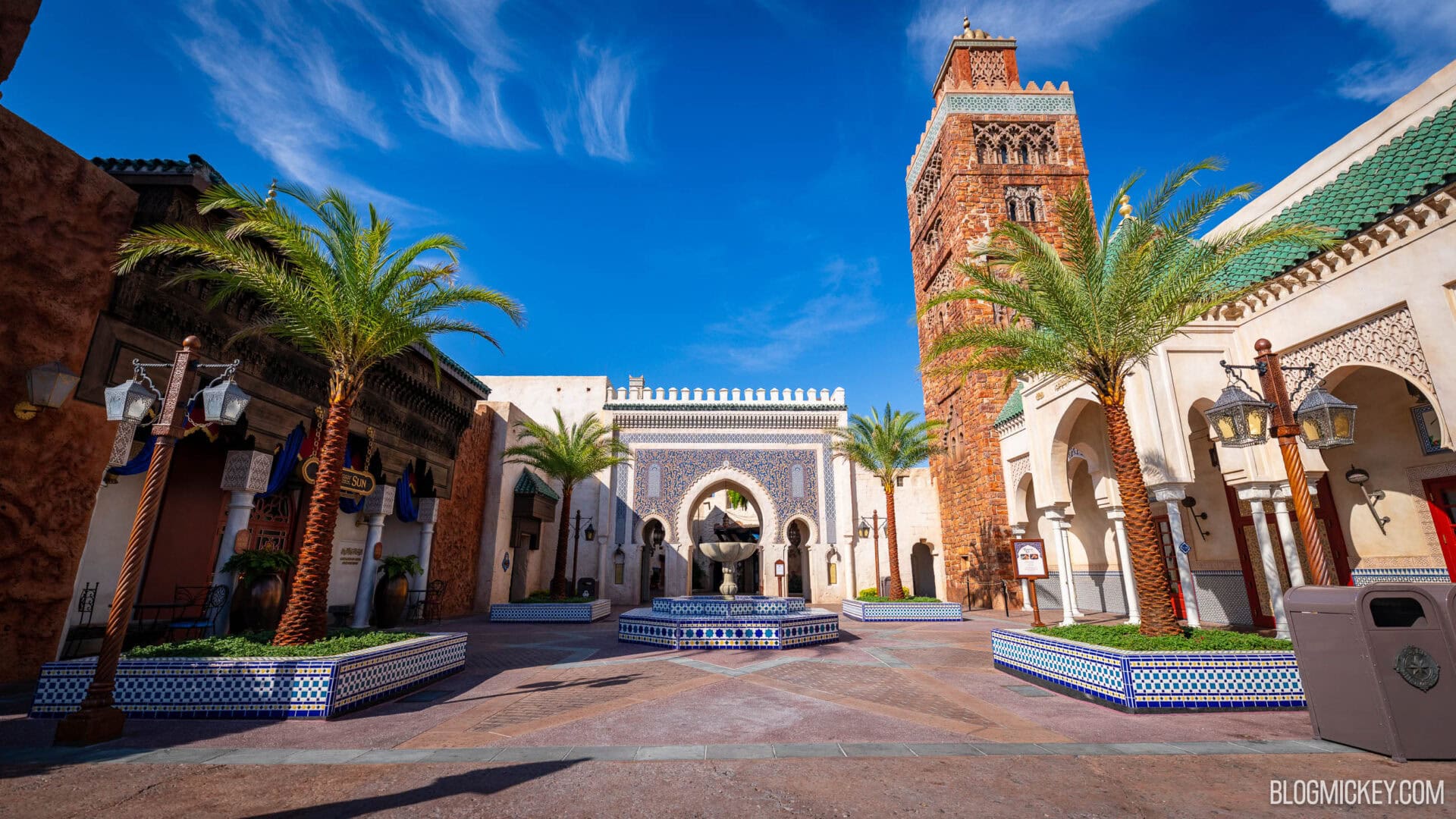 Palm Trees Planted for Morocco Pavilion Courtyard Refresh at EPCOT
